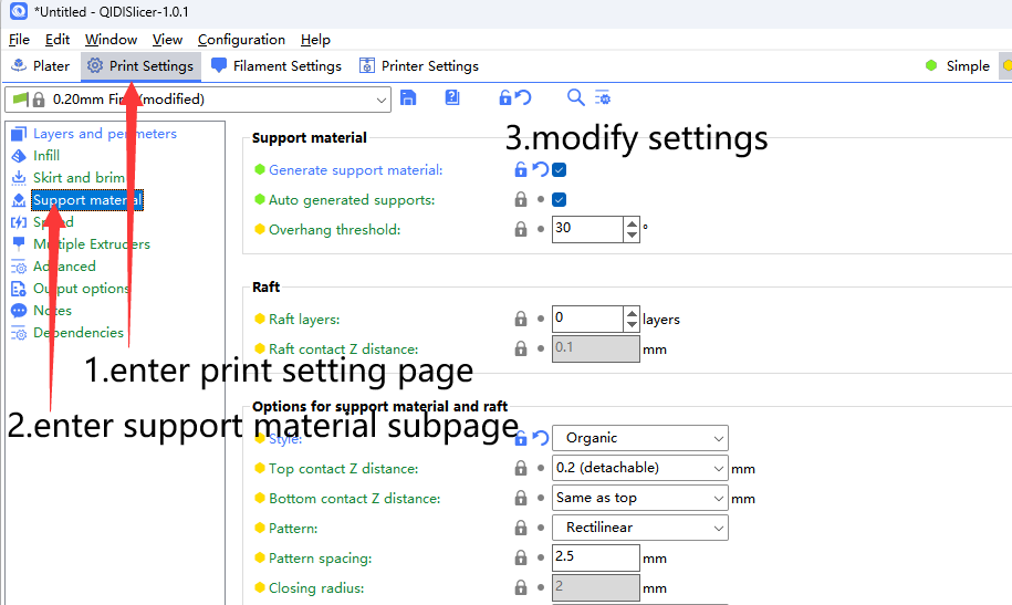 Support Material | QIDI Tech